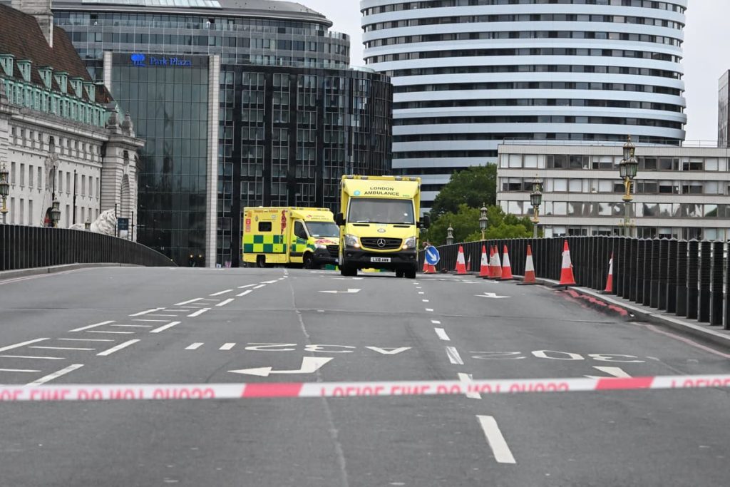 Dramatic Scenes: Westminster Bridge Closed Due to Emergency Incident ...